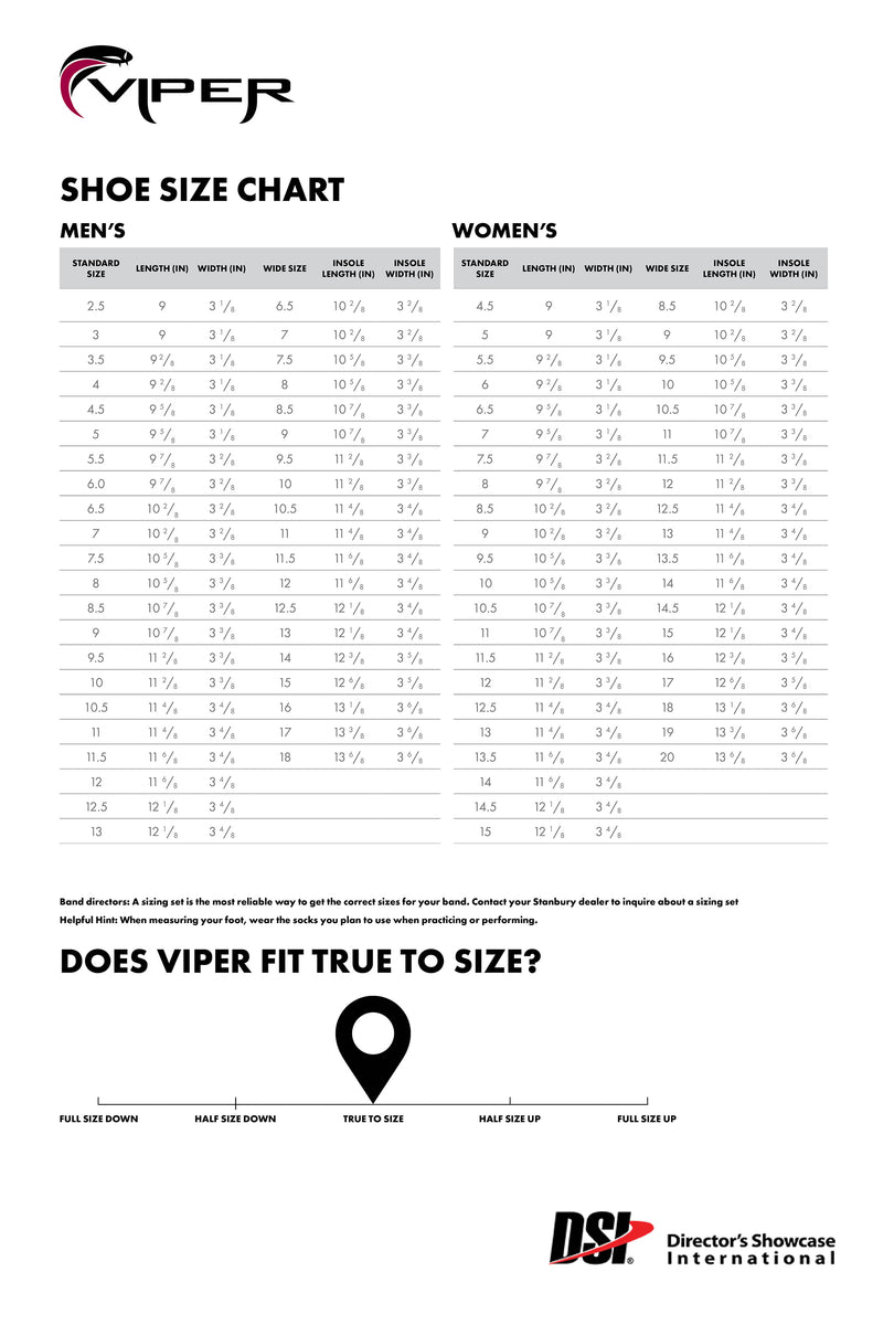 DSI Viper Marching Shoe – Stanbury Uniforms and Band Accessories